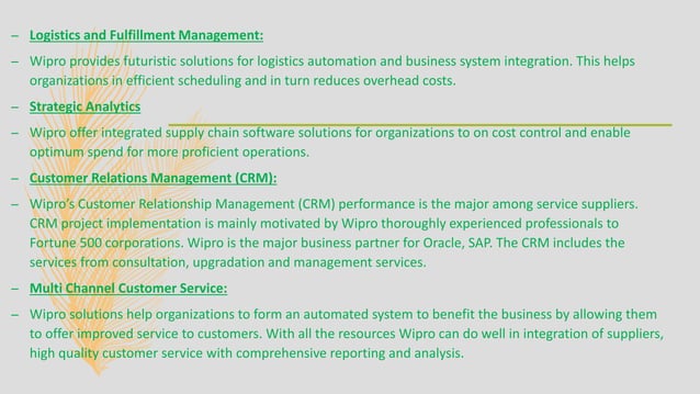 Case Study on WIPRO | PPTX