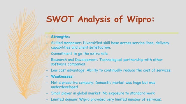 Case Study on WIPRO | PPTX