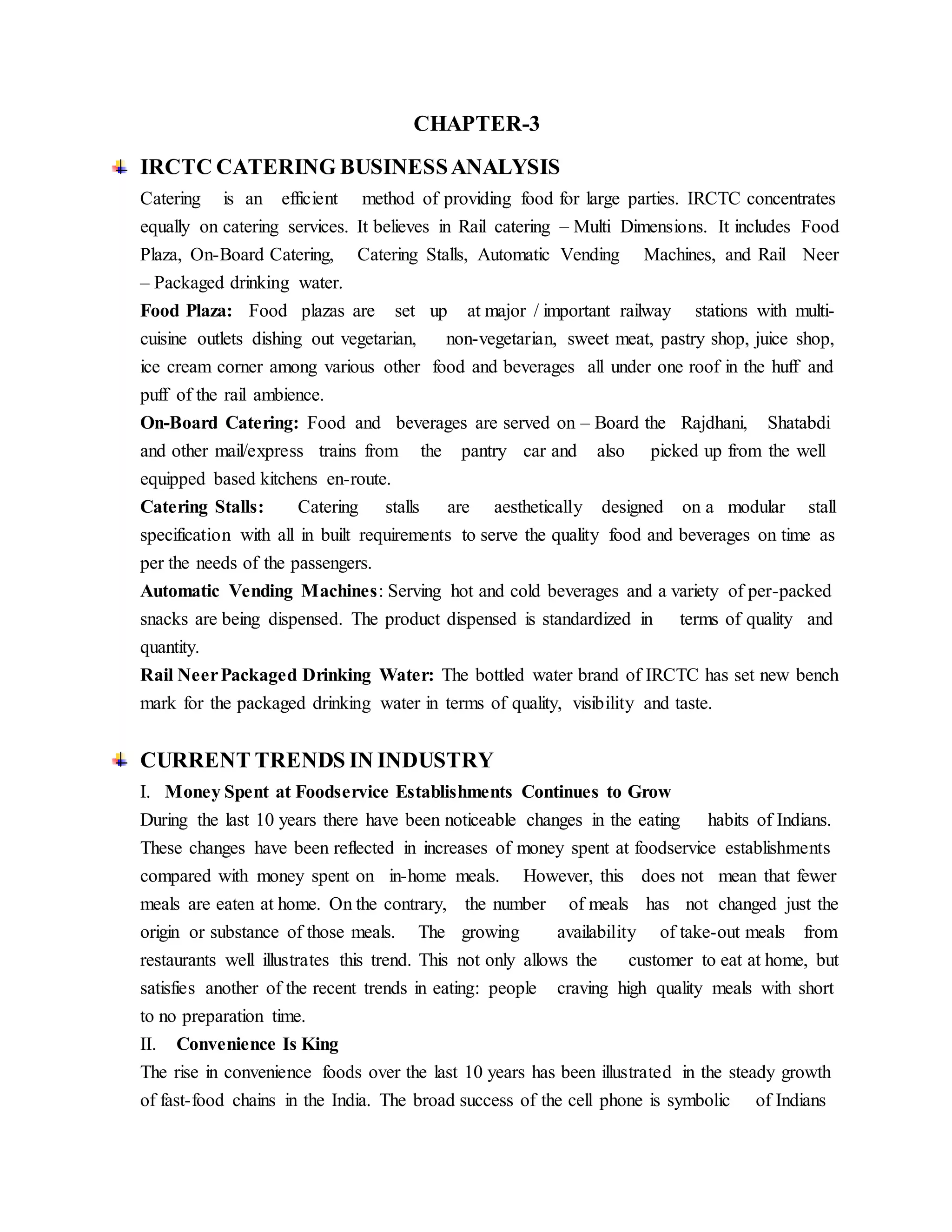 IRCTC,Indian Railway Catering and Tourism Corporation | DOCX
