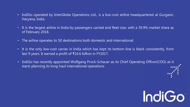 Strategic Analysis of Indian Aviation Industry and IndiGo Airlines | PPTX