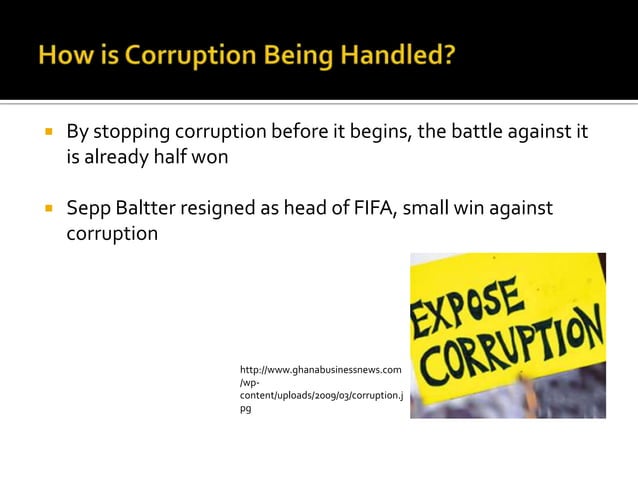 Corruption in World Football | PPTX | Debated Sensitive Social Issues ...