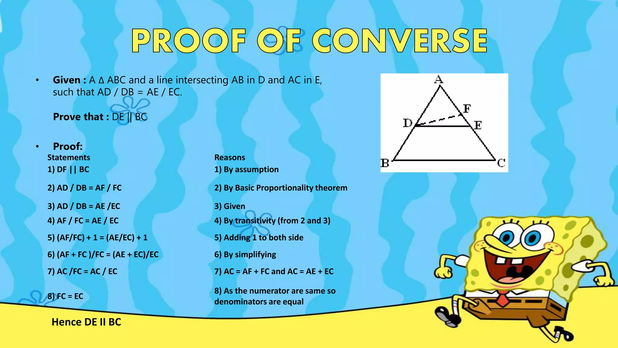 BASIC PROPTIONALITY THEOREM (THALES THEOREM) | PPTX