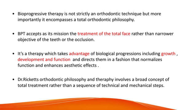 Bioprogressive theraphy | PPTX
