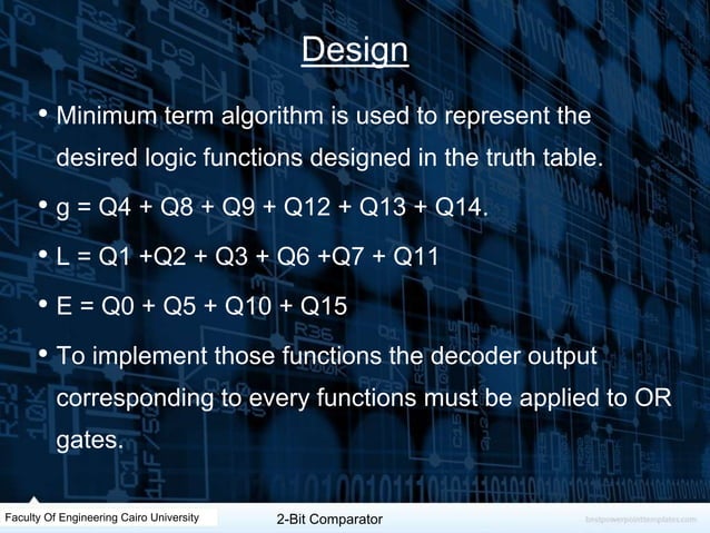 2-bit comparator | PPSX