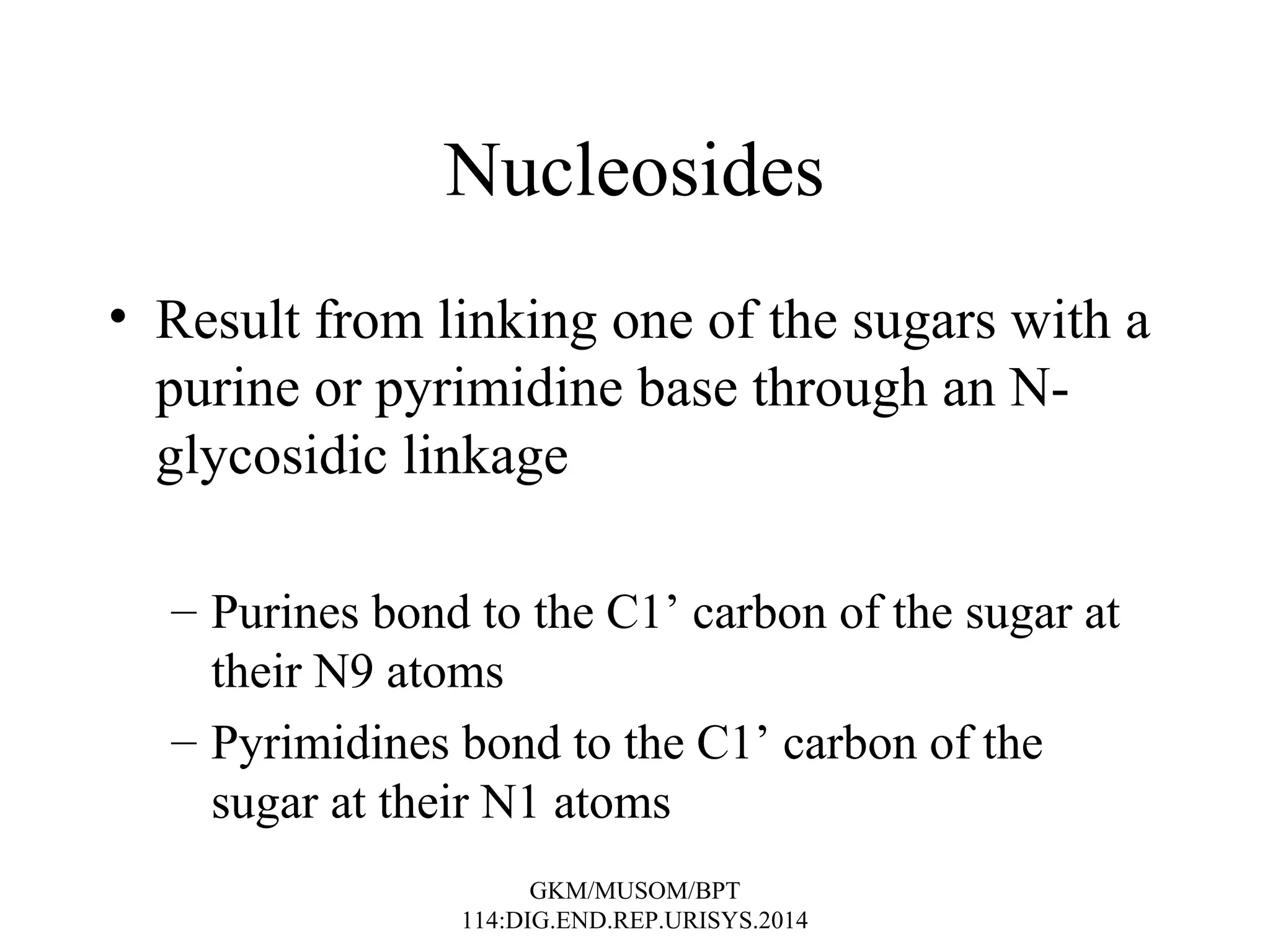Bpt 114. purine and pyrimidine metabolism | PPT