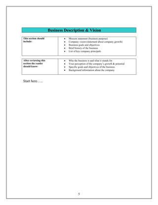 Business Plan Template | PDF