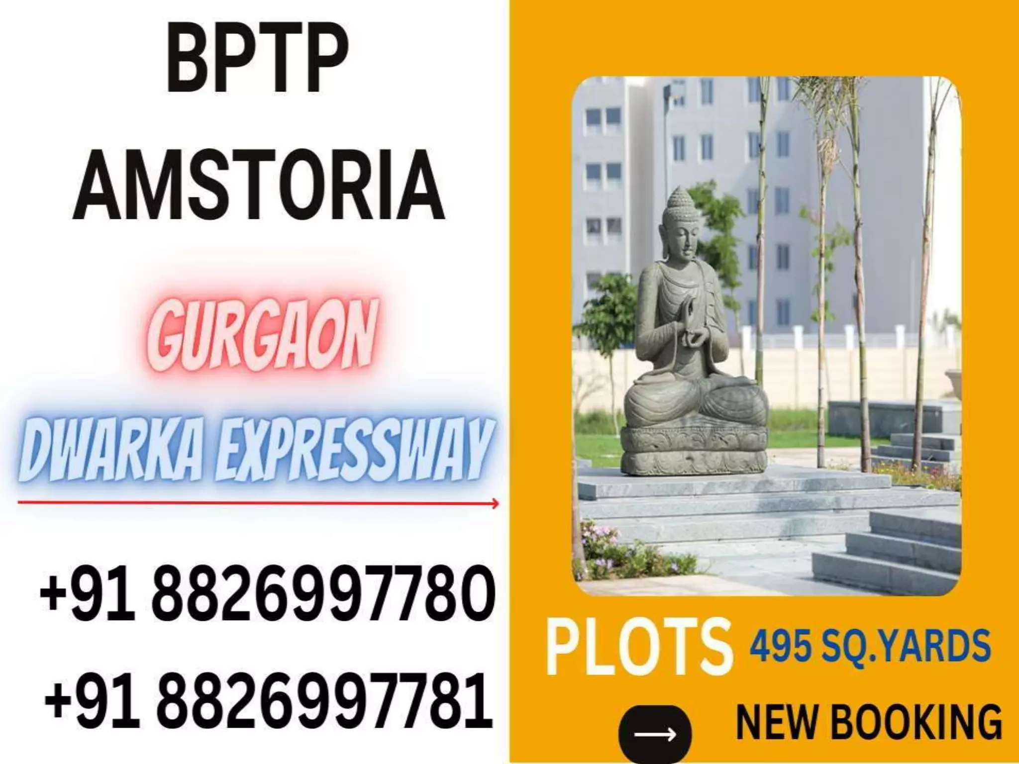 READY TO MOVE 495 SQ.YARDS PLOTS IN BPTP AMSTORIA DWARKA EXPRESSWAY | PPT