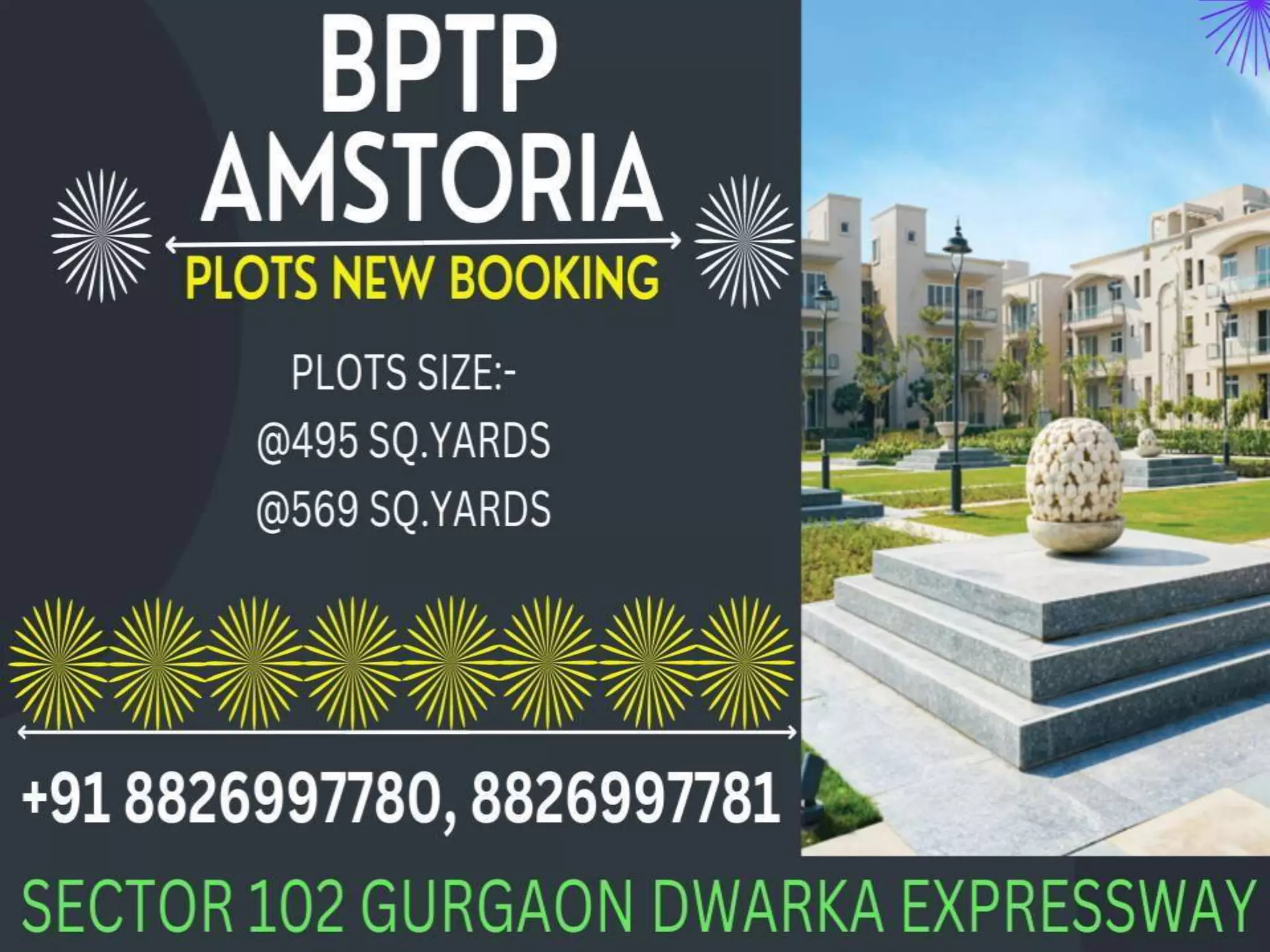 BPTP AMSTORIA 495 SQ.YARDS PLOTS ORIGINAL BOOKING DWARKA EXPRESSWAY | PPTX