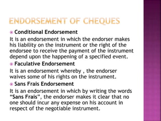 cheques presentation | PPTX