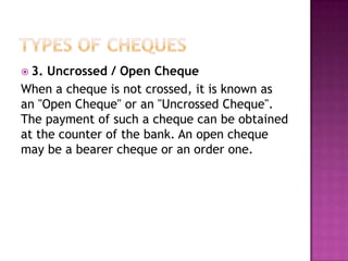 Bpt seminar - cheques | PPT