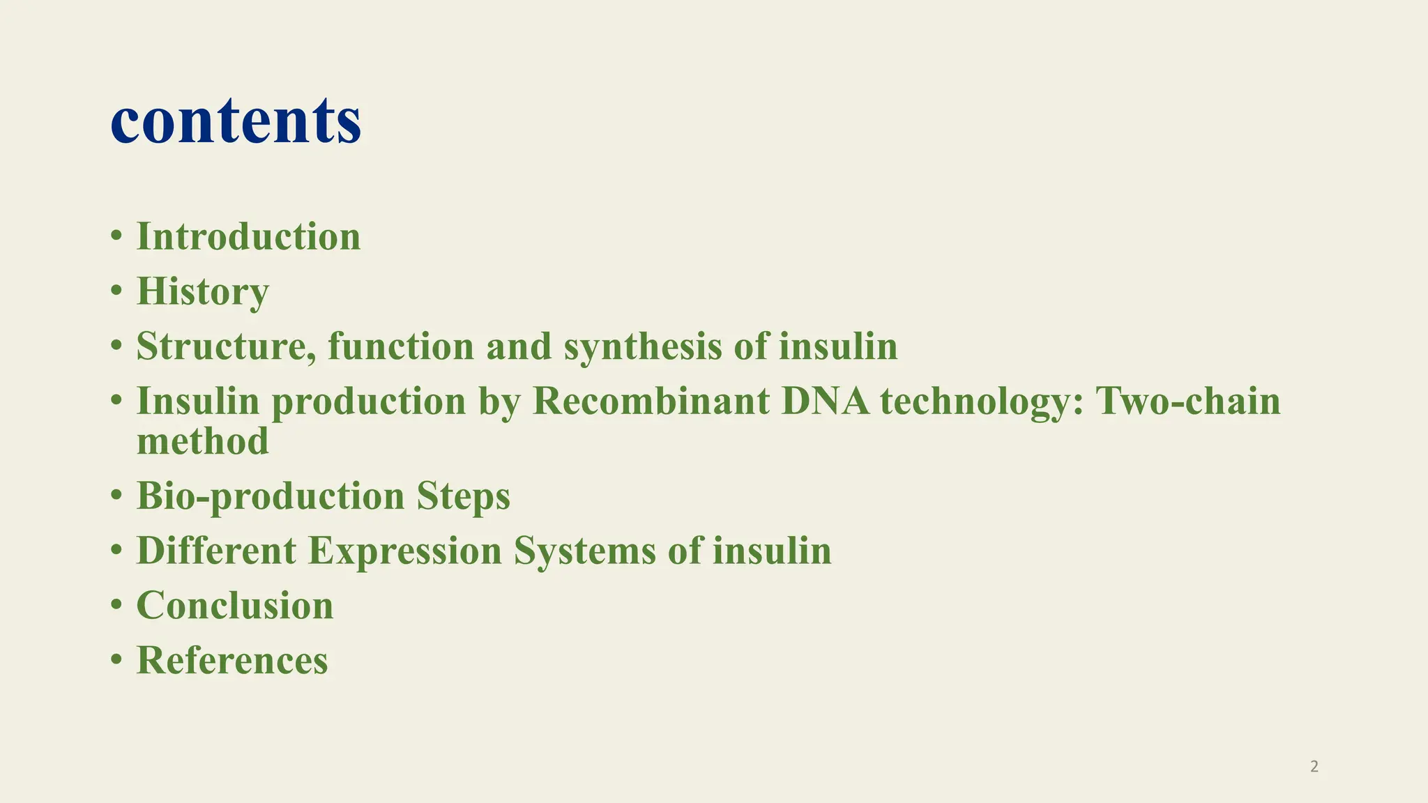 Microbial Insulin Production powerpoint presentation | PPTX