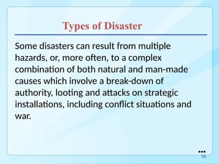 DISASTER, TYPES AND ITS MANAGEMENT (BPUDM) | PPTX