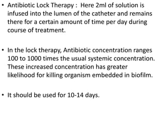 Catheter associated blood stream infections | PPTX