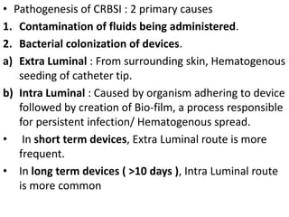 Catheter associated blood stream infections | PPTX