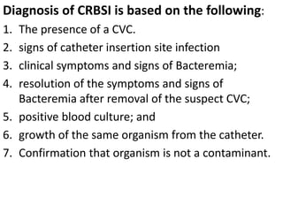 Catheter associated blood stream infections | PPTX