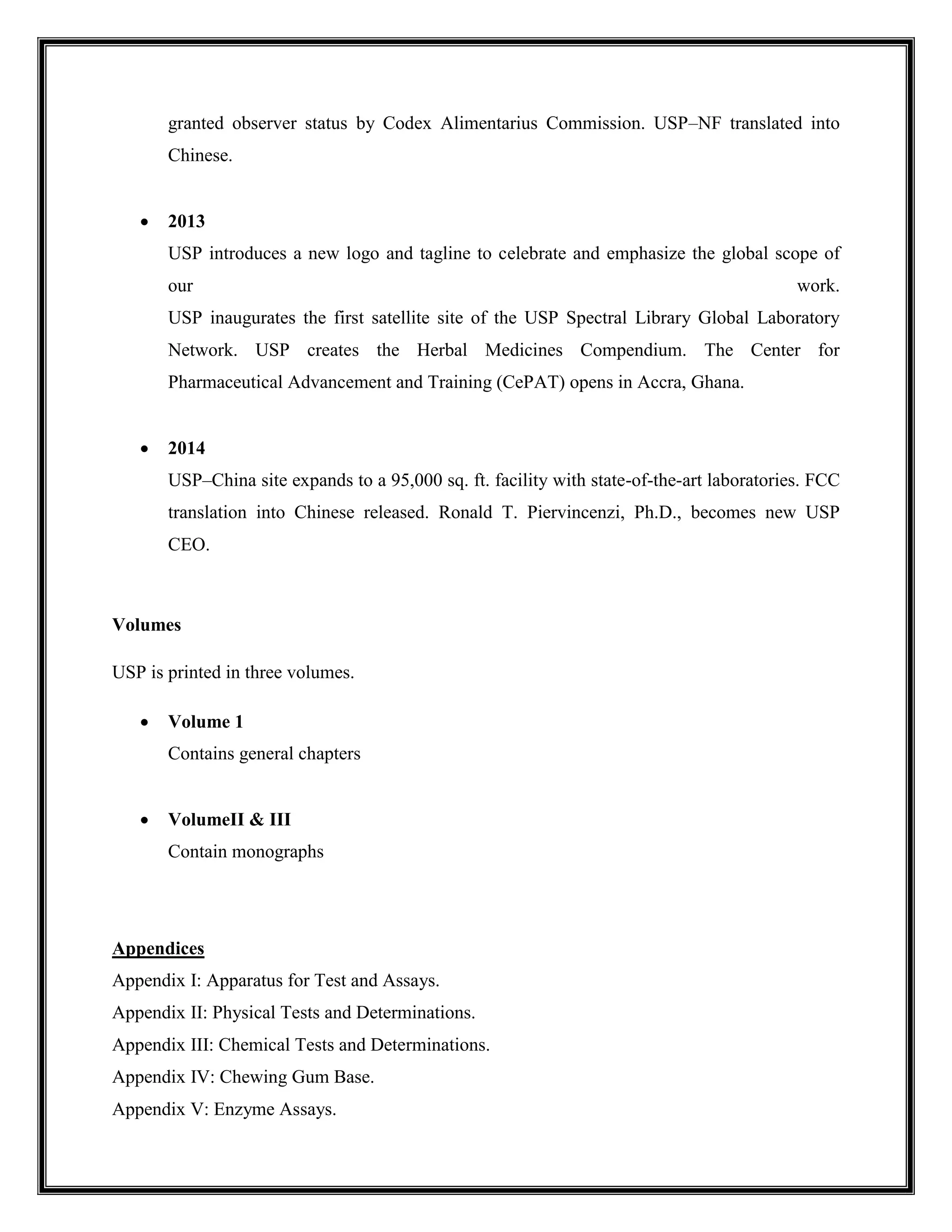 BP & USP History, Editions, Volumes & Appendices by Dr. Ashfaq | PDF