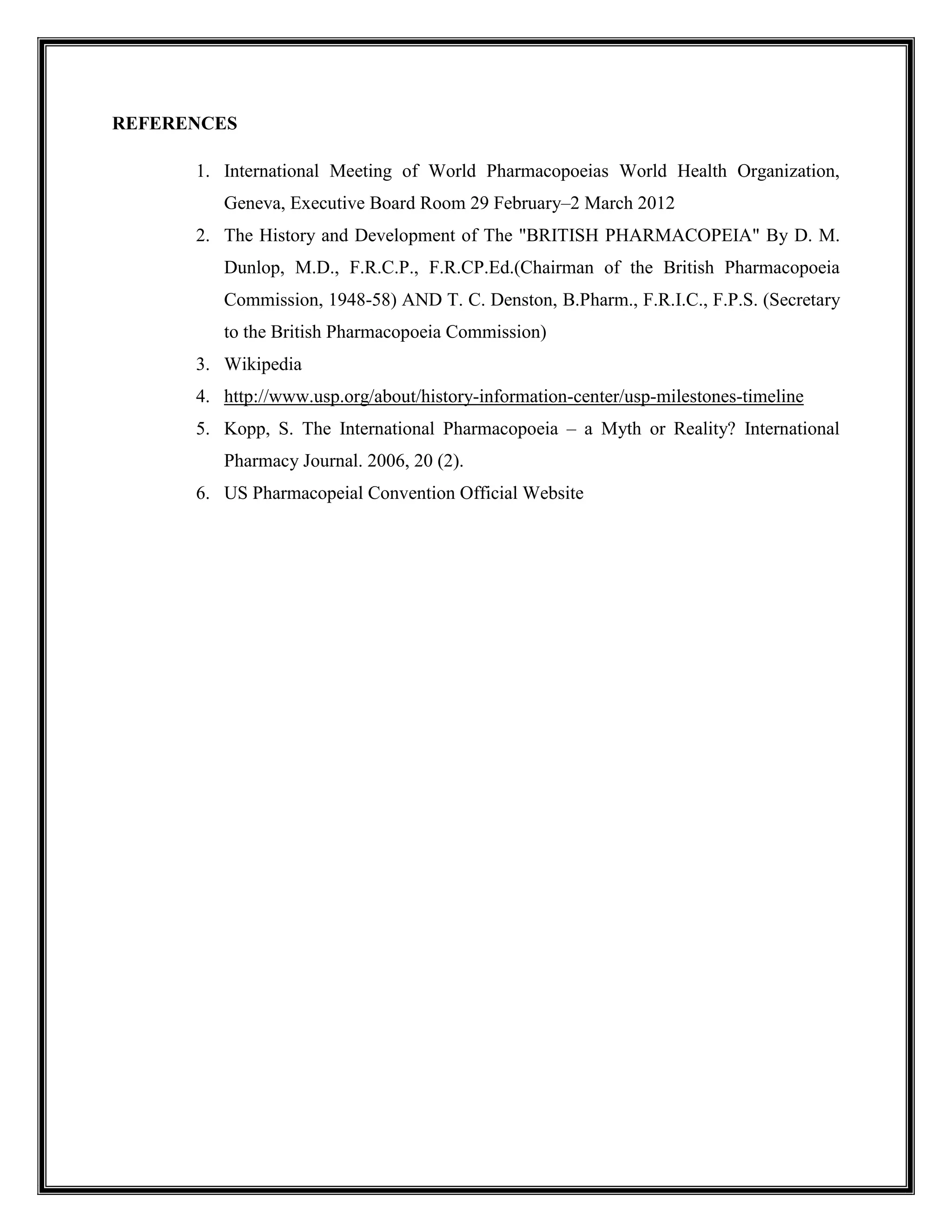 BP & USP History, Editions, Volumes & Appendices by Dr. Ashfaq | PDF