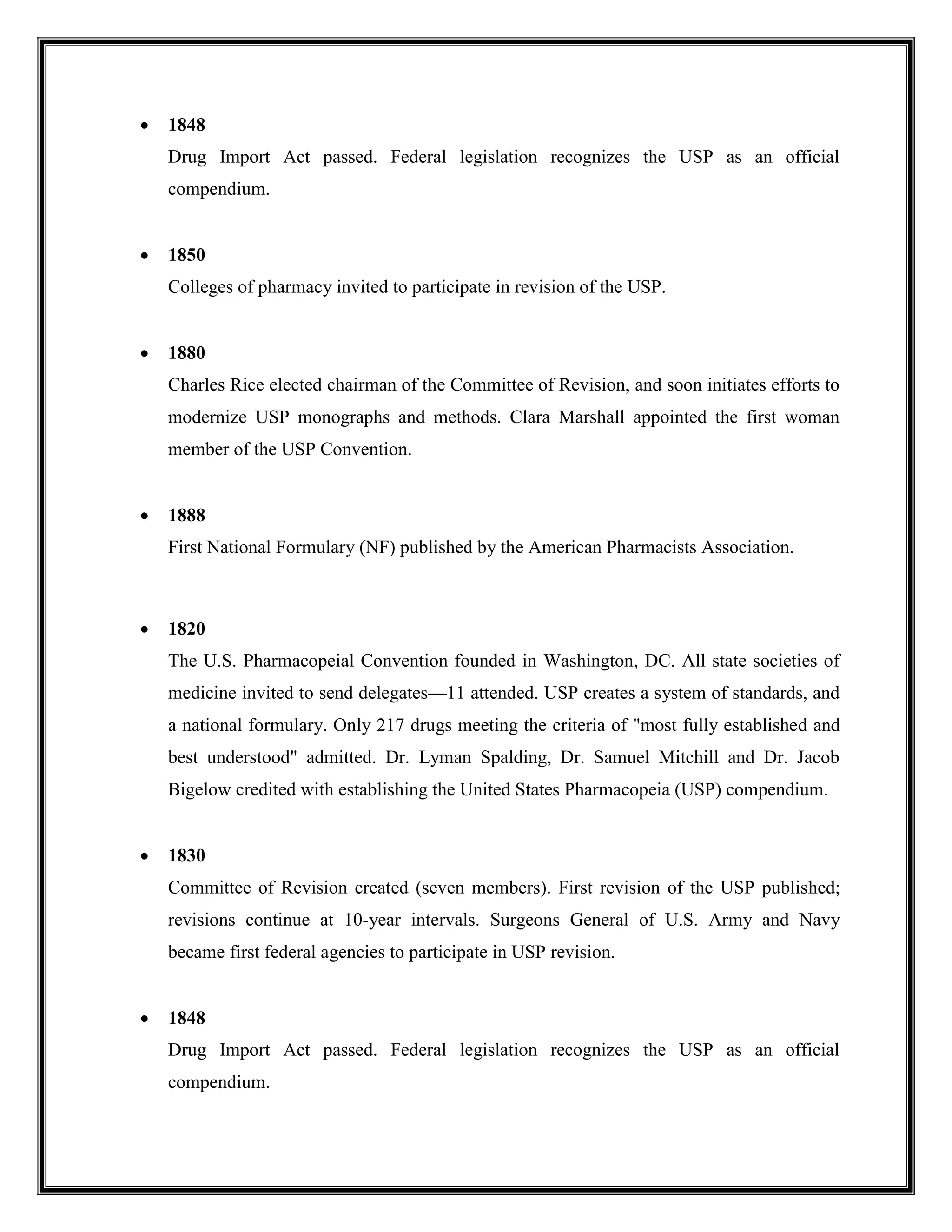 BP & USP History, Editions, Volumes & Appendices by Dr. Ashfaq | PDF