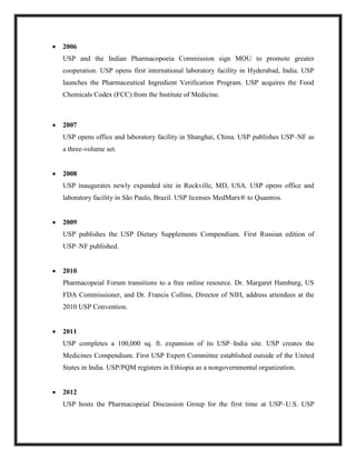 BP & USP History, Editions, Volumes & Appendices by Dr. Ashfaq | PDF