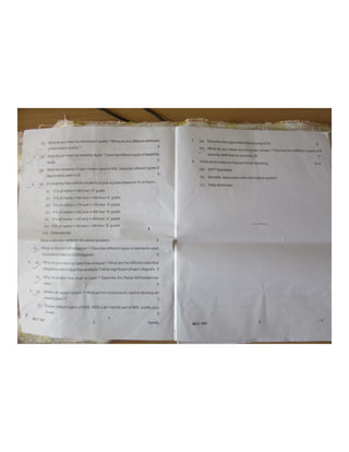 BPUT MCA Third Sem Question 2014 | PDF