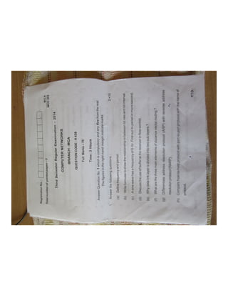 BPUT MCA Third Sem Question 2014 | PDF