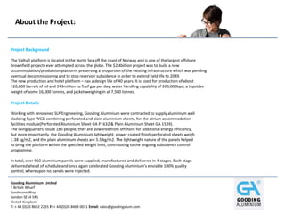 Aluminium Wall Cladding Case Study for BP Valhall Accommodation/Hotel ...