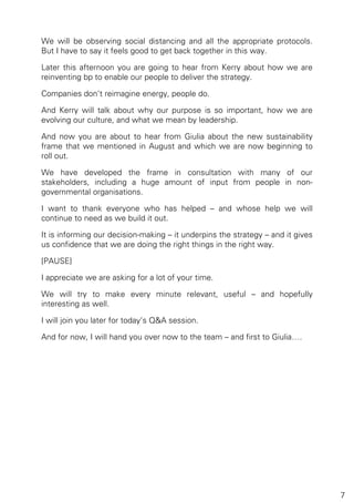 BP Bernard Looney- Opening statements week BP Week | PDF