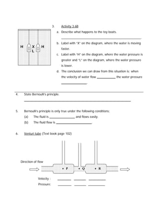 Bernoulli's Principle | PDF