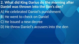 Bible Quiz on the Book of Daniel and Acts | PPT