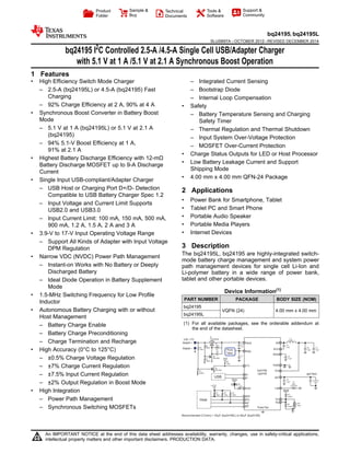 Bq24195l | PDF