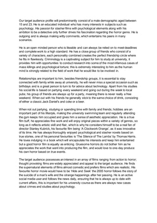 Target audience profile | PDF