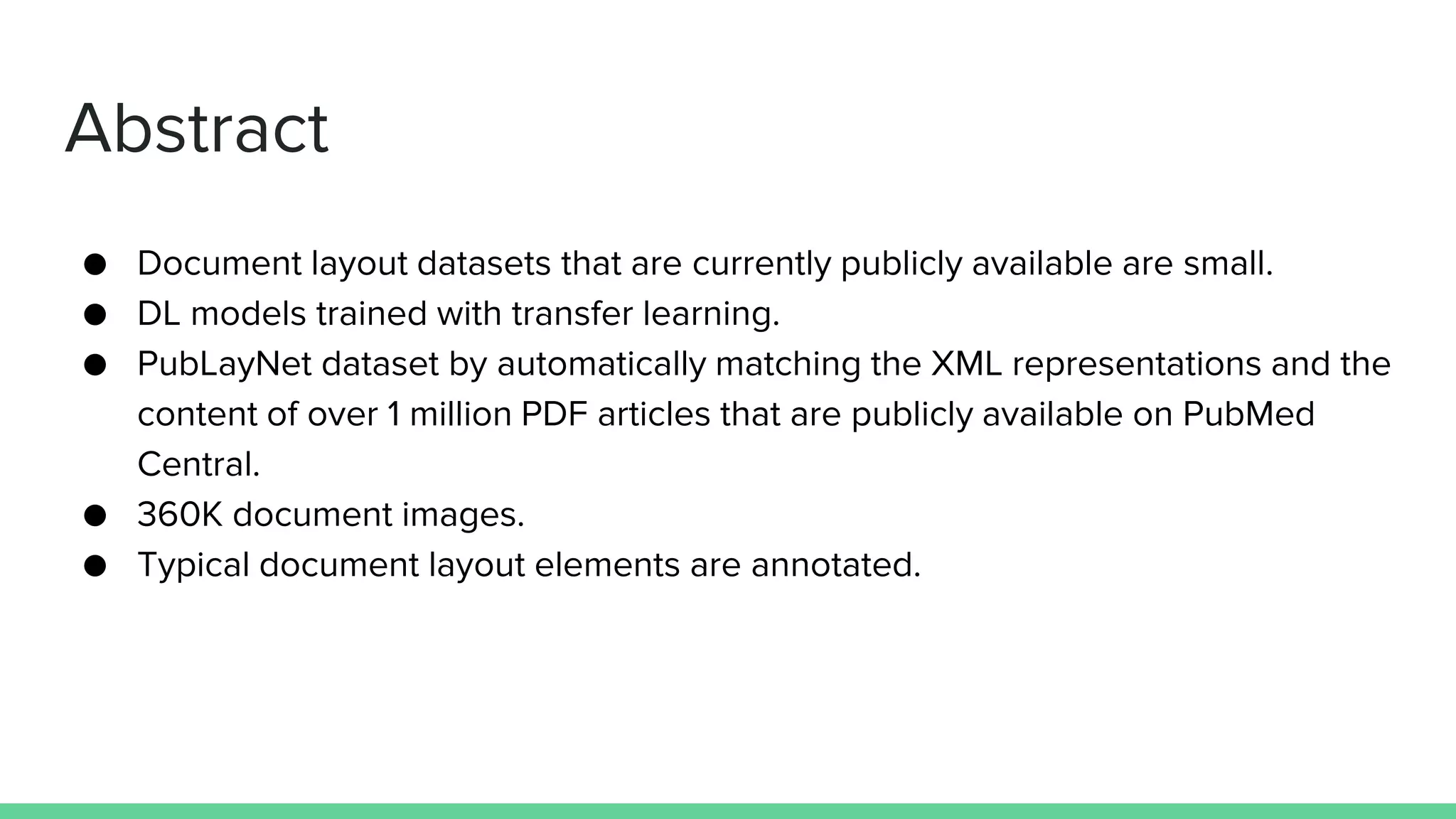 PubLayNet: Largest Dataset ever for Document Layout Analysis | PPTX | Desktop Publishing ...