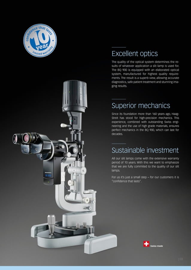 Slit lamp BQ 900 brochure | PDF