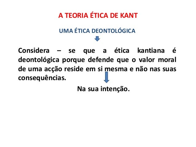 A teoria ética de kant