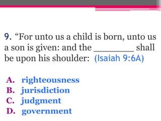 Bible Quiz: Isaiah 7-9 & Romans 13 to 16.pptx