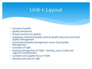 Basic Quality Management | PPTX