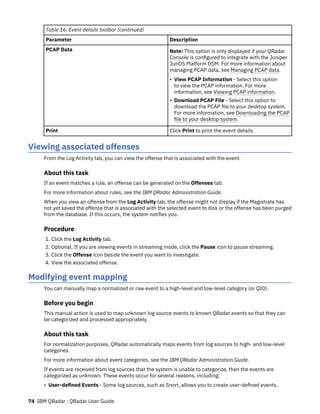 IBM Qradar Users Guide IBM Qradar Training Guide | PDF