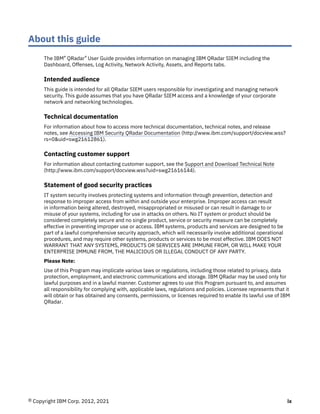 IBM Qradar Users Guide IBM Qradar Training Guide | PDF