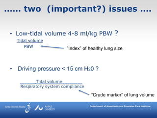 Adjuvant therapy and advanced mechanical ventilation | PPTX | Lung and ...