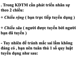Bí quyết tìm người mới trong kdtm | PPTX