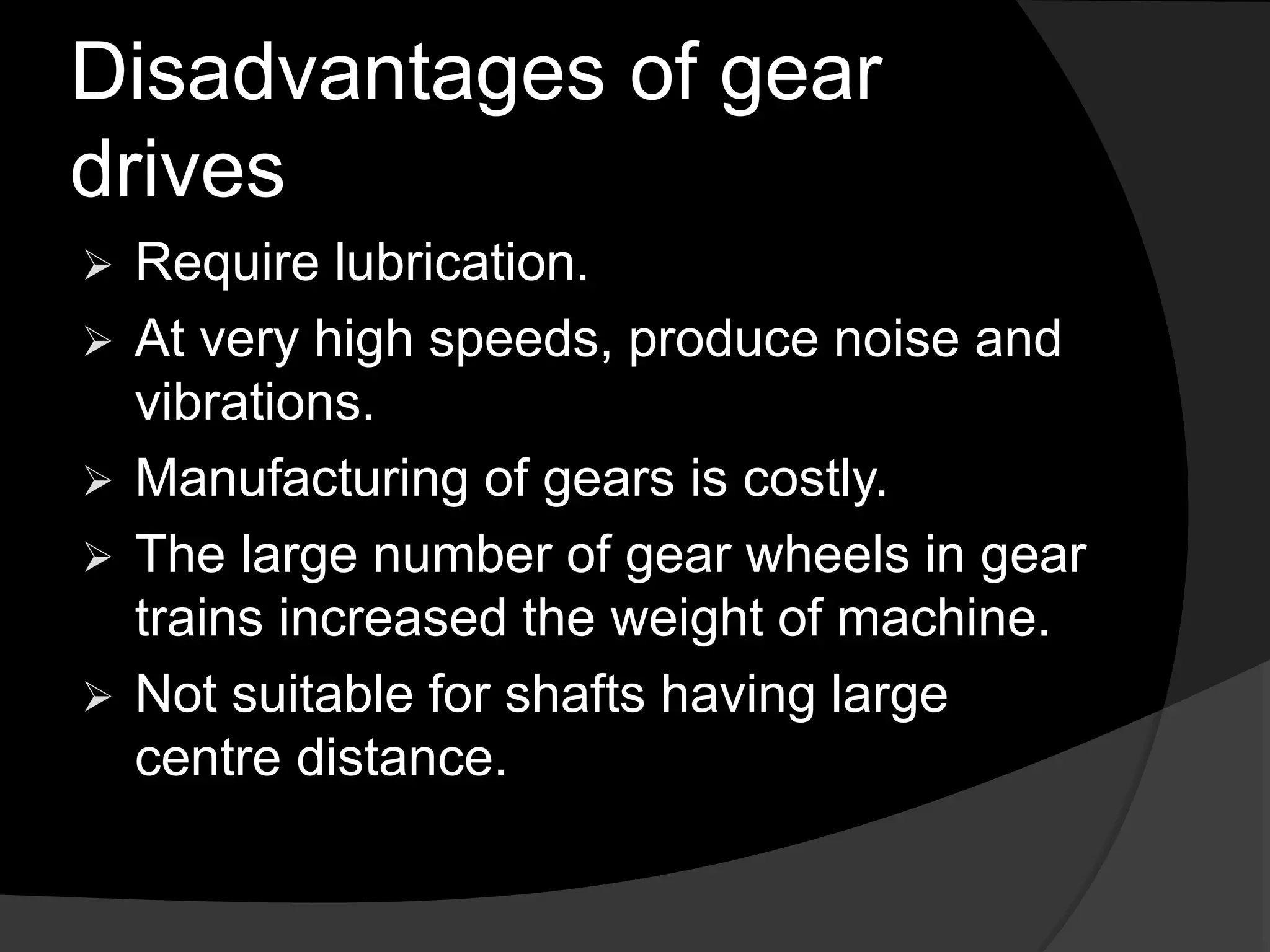 Types of gear drives | PPTX