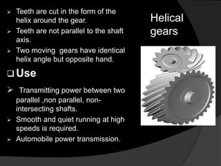 Types of gear drives | PPTX