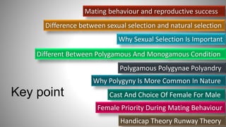Sexual selection (mating behavior) | PPTX