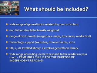 Classroom Library | PPT