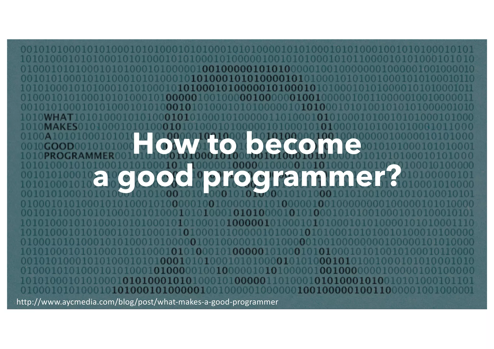 The Joy of Programming (short version) | PPT