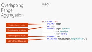 Killer Scenarios with Data Lake in Azure with U-SQL | PPTX