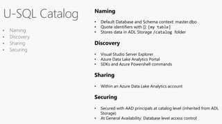 Taming the Data Science Monster with A New ‘Sword’ – U-SQL | PPTX | Databases | Computer ...