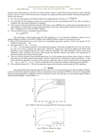 Performance and Analysis of Video Compression Using Block Based Singular Value Decomposition ...