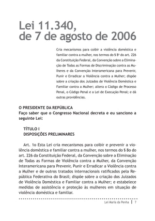 Lei Maria da Penha | PDF