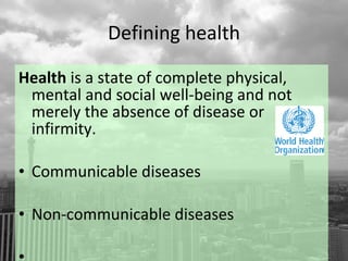 Poverty, housing and health in Johannesburg | PPT